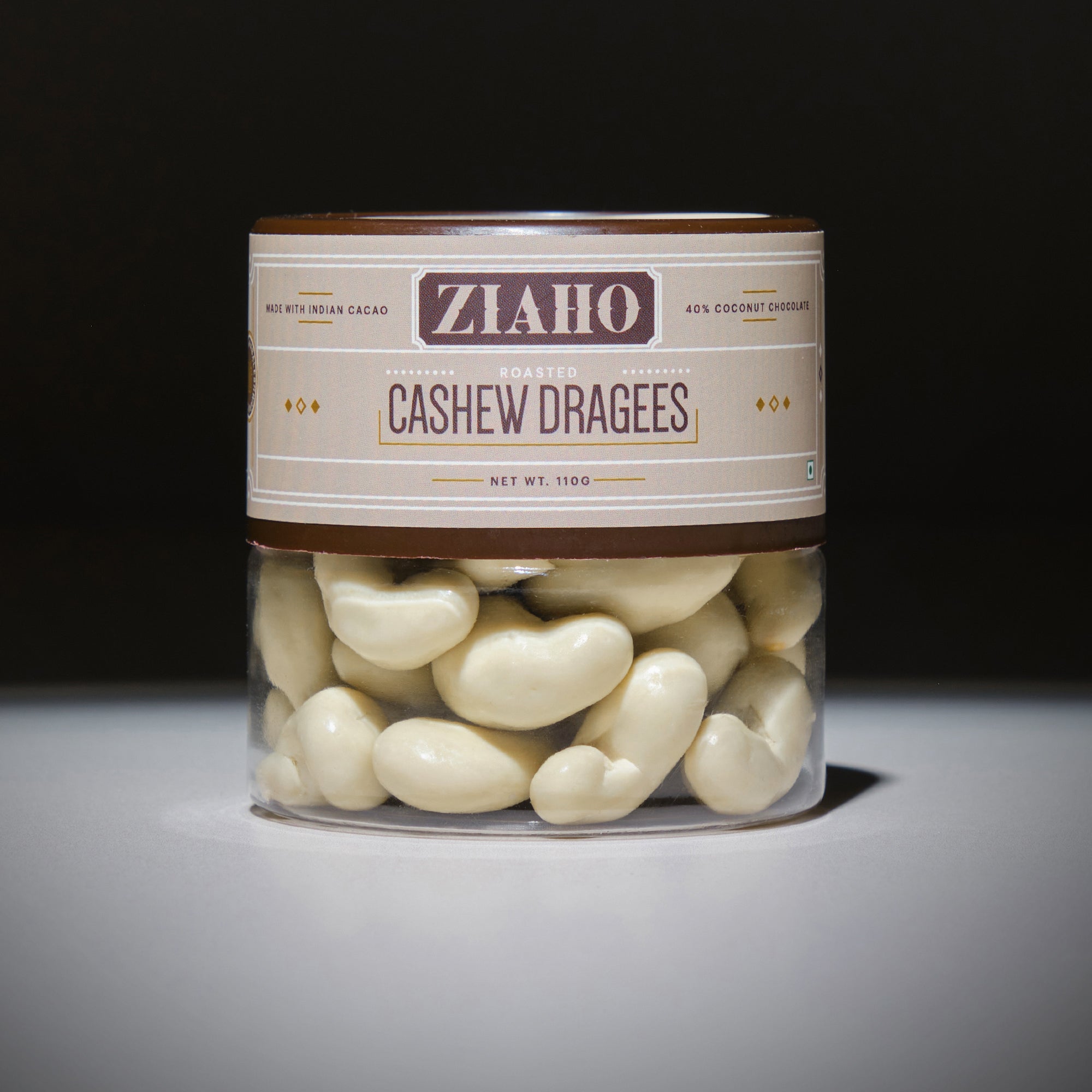 Cashew Dragees - 40 % Coconut Chocolate – ziaho.in